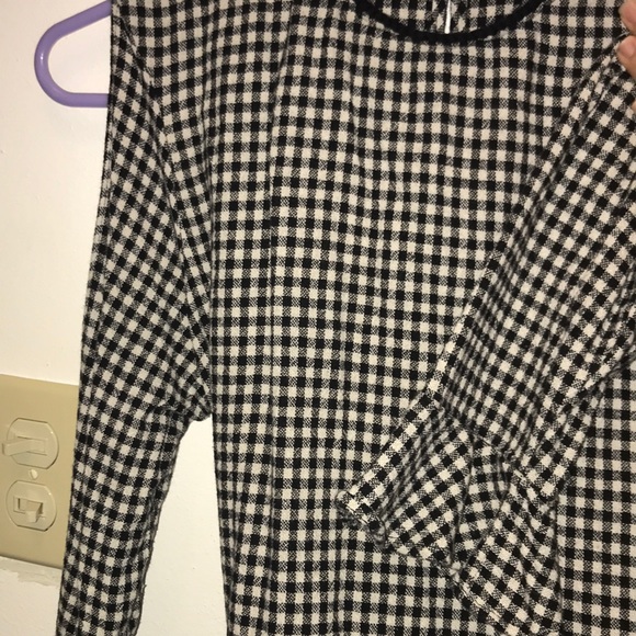 Zara | Tops | Zara Basic Checkerboard Blouse | Poshmark